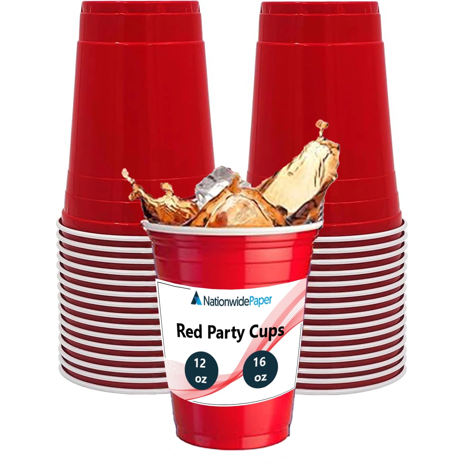 Red Party Cups | Reusable & Convenient | Nationwide Paper